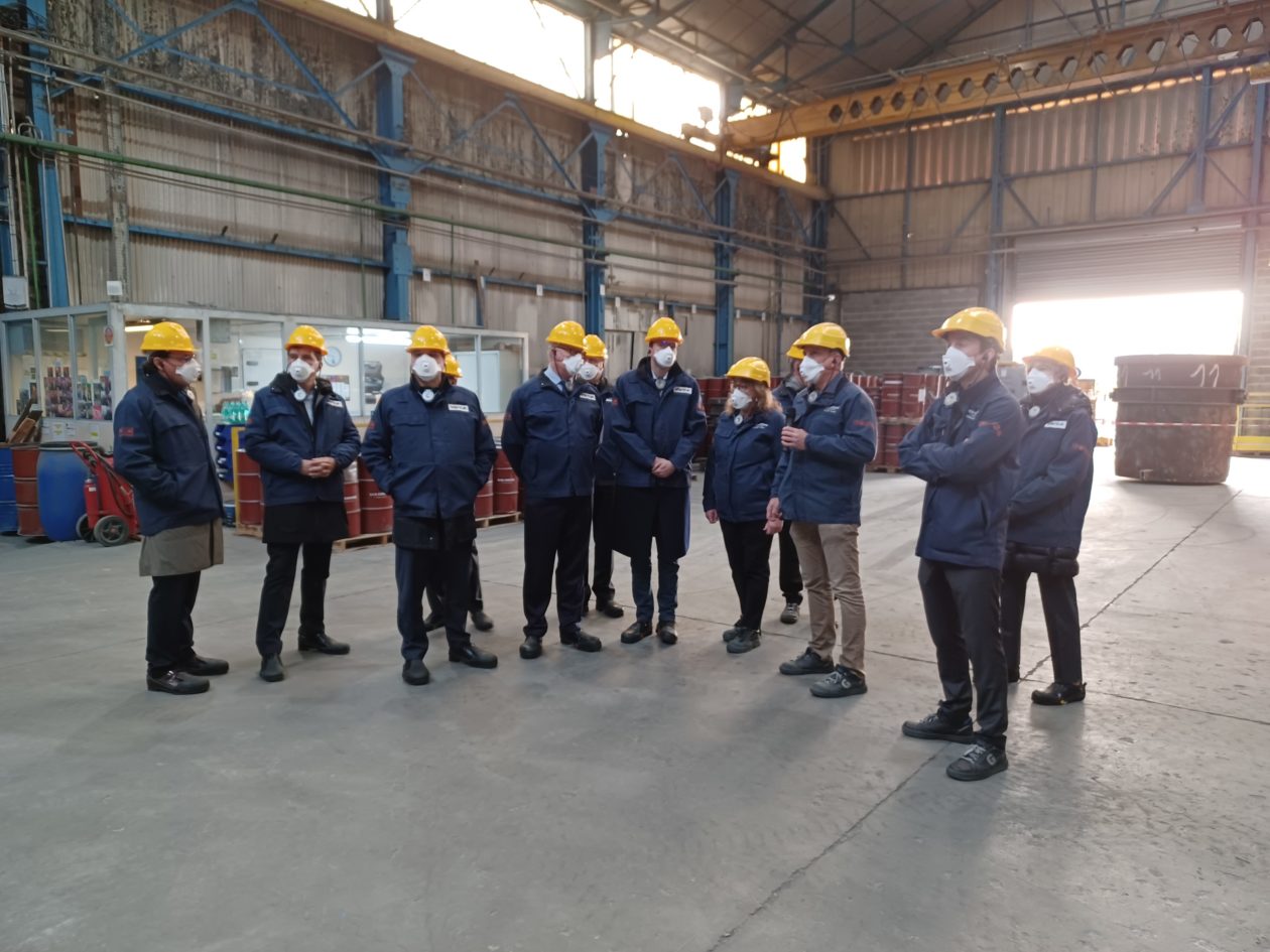 The board of Directors of Groupe Delachaux were visiting several sites ...